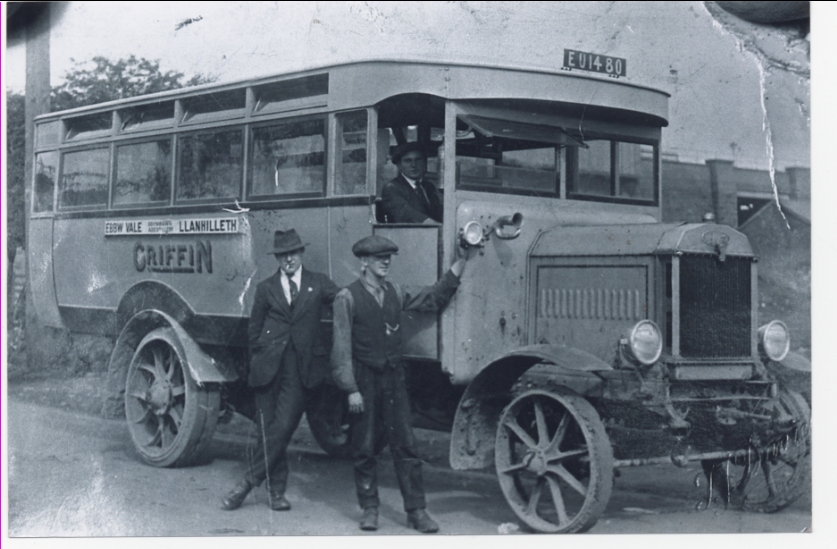 Griffin's Bus, 1920s | Bus/Coach, Male, Photo, Group, Social History ...